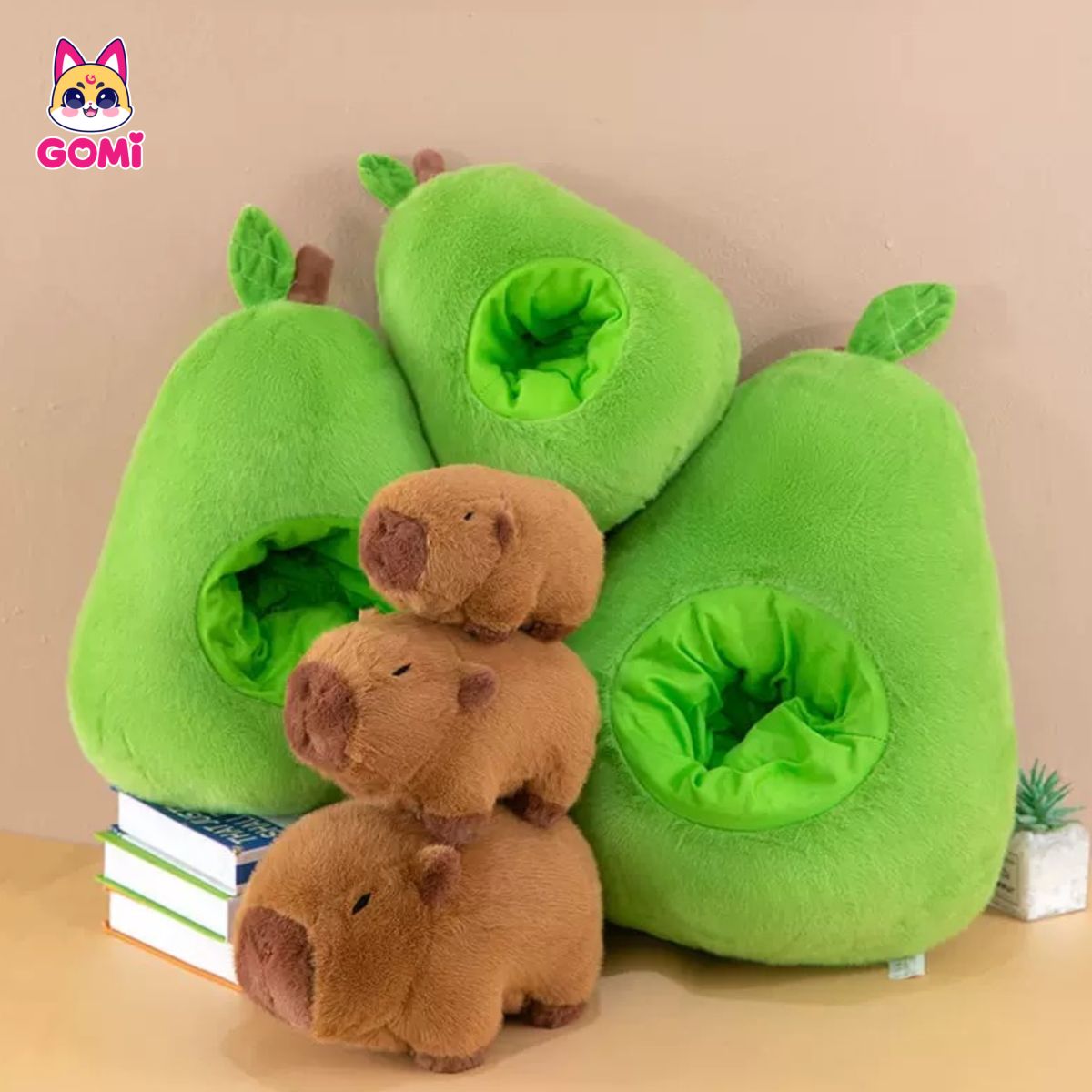 Gấu Bông Capybara Trái Bơ